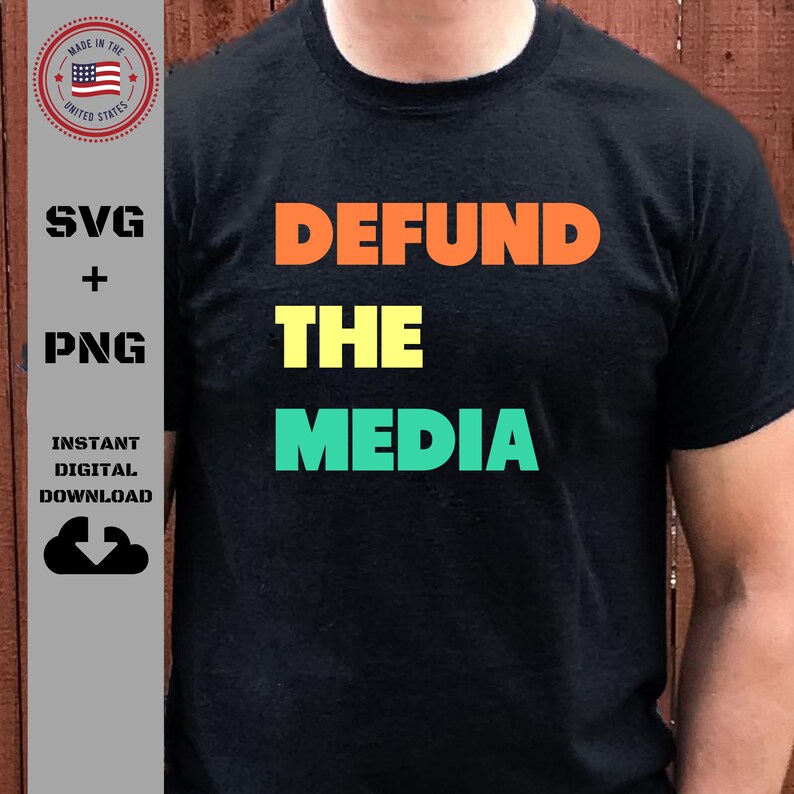 Defund the Media Svg, Stop Conservative Censorship Svg, 1st Amendment ...