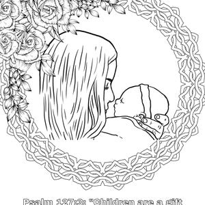 5 Bible Verse Coloring Sheets for Adults and Kids - Etsy