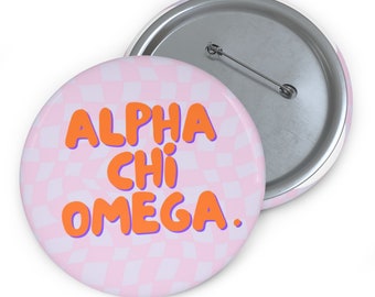 Alpha Chi Omega Sorority Pin - Etsy