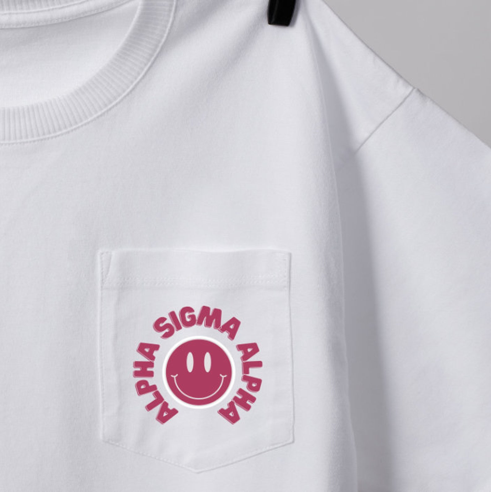 Alpha Sigma Alpha Smiley Face - Etsy