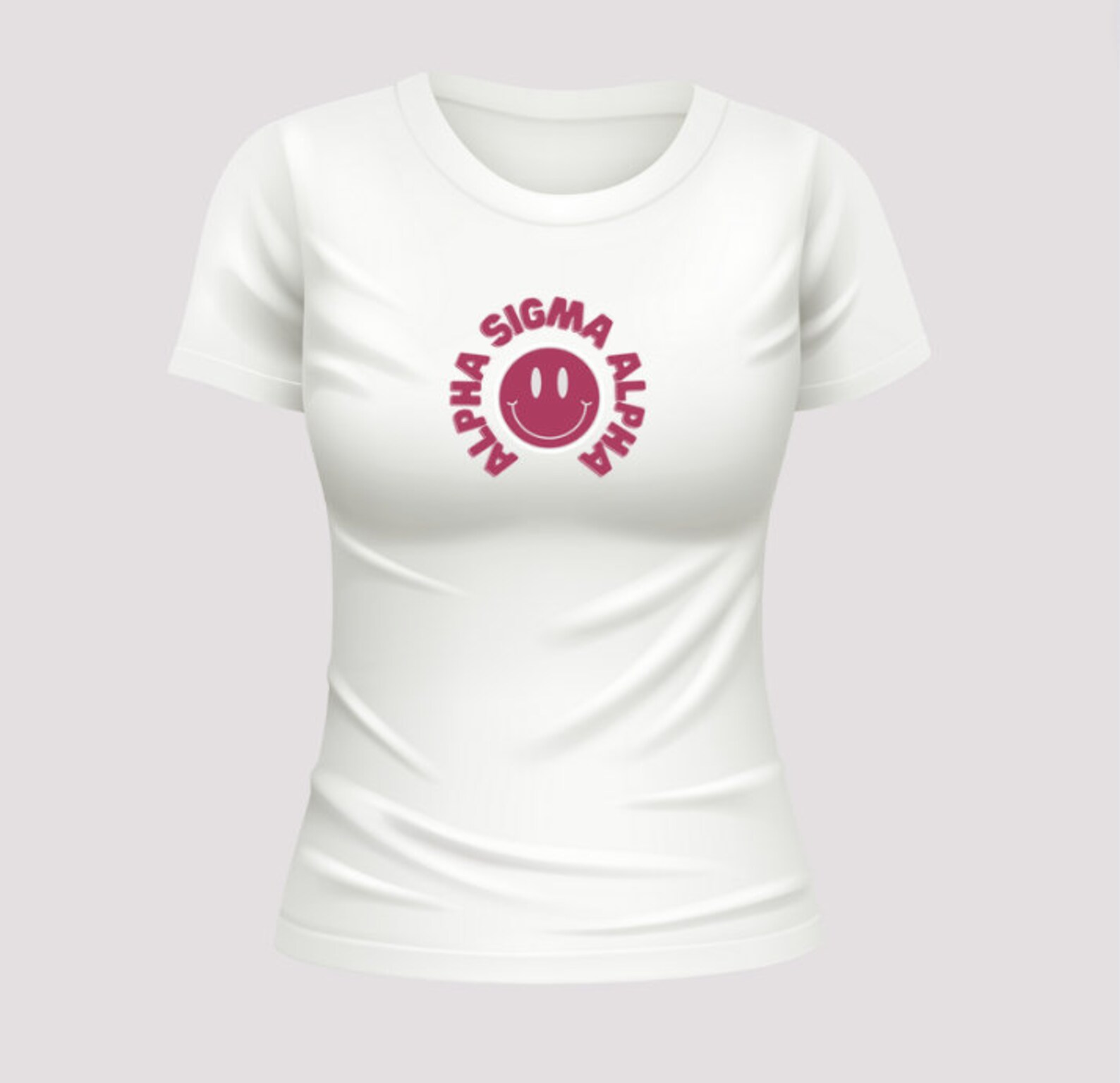 Alpha Sigma Alpha Smiley Face - Etsy