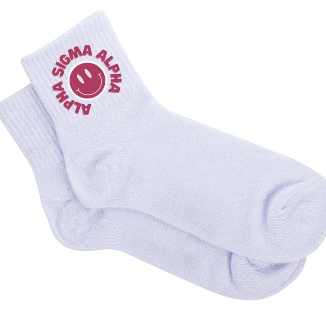 Alpha Sigma Alpha Smiley Face - Etsy