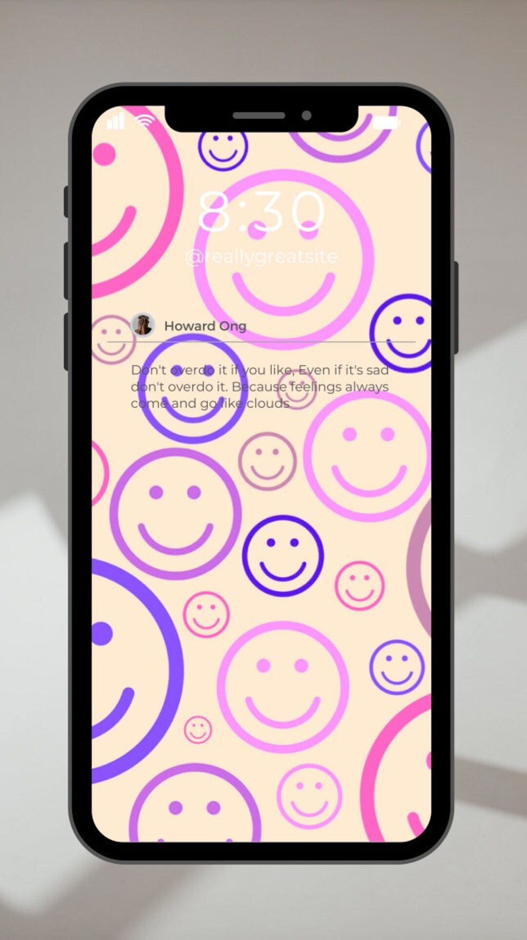 Pink/ Purple Smiley Face Collage Graphic - Etsy