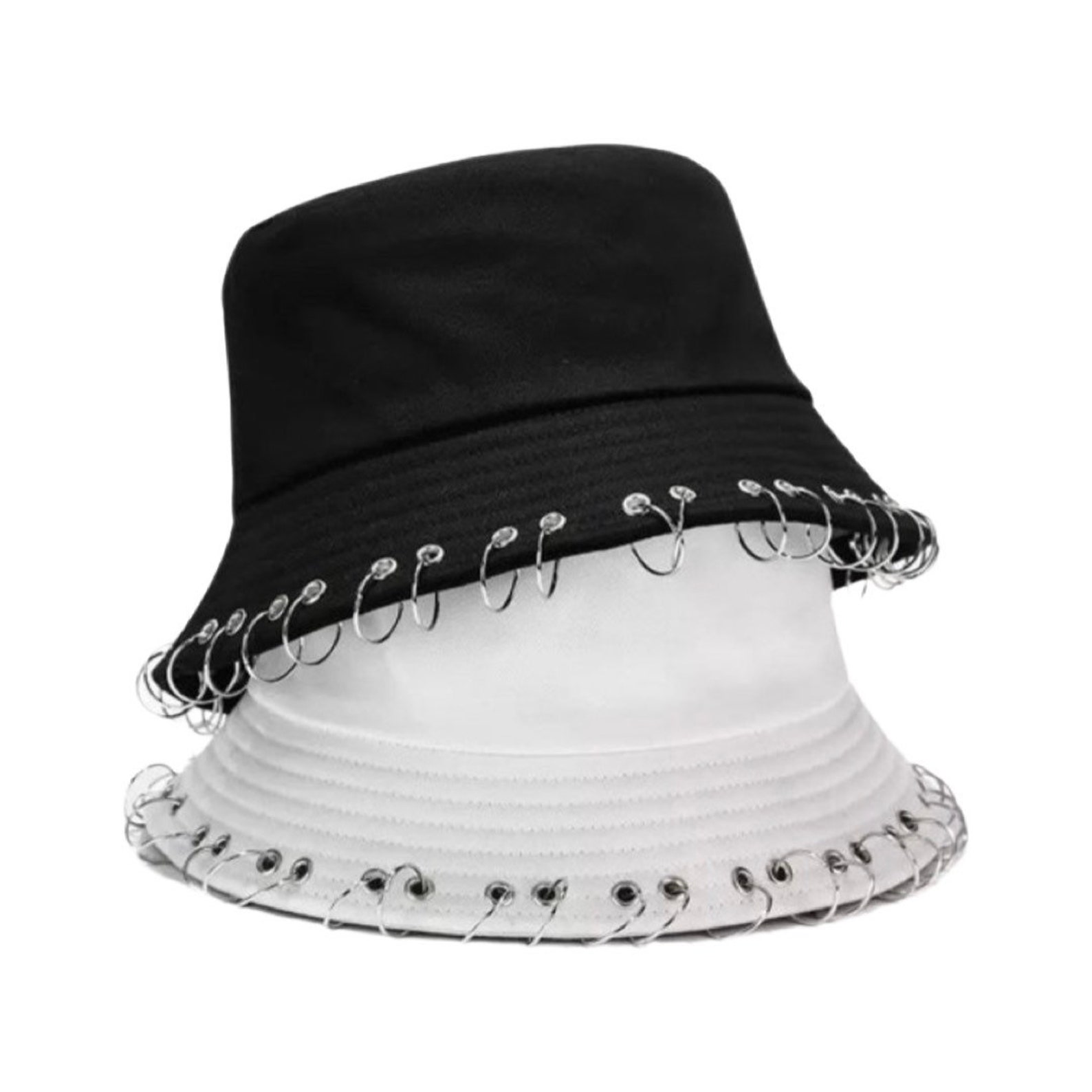 Punk Bucket Hat Rock Grunge Fishermans Hat Panama Hat - Etsy