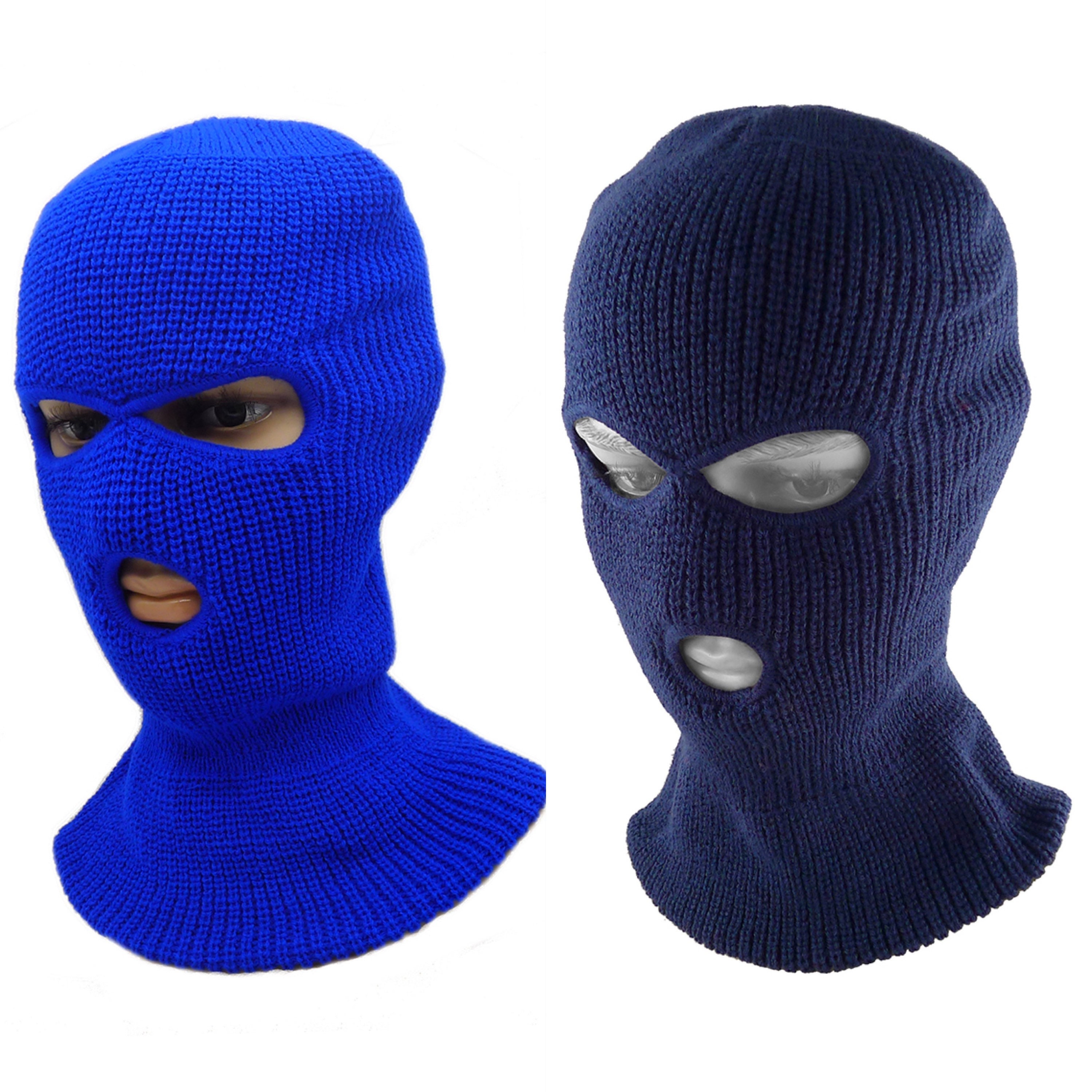 3 Hole Ski Mask Knitted Balaclava Snood Wooly Hat | Etsy