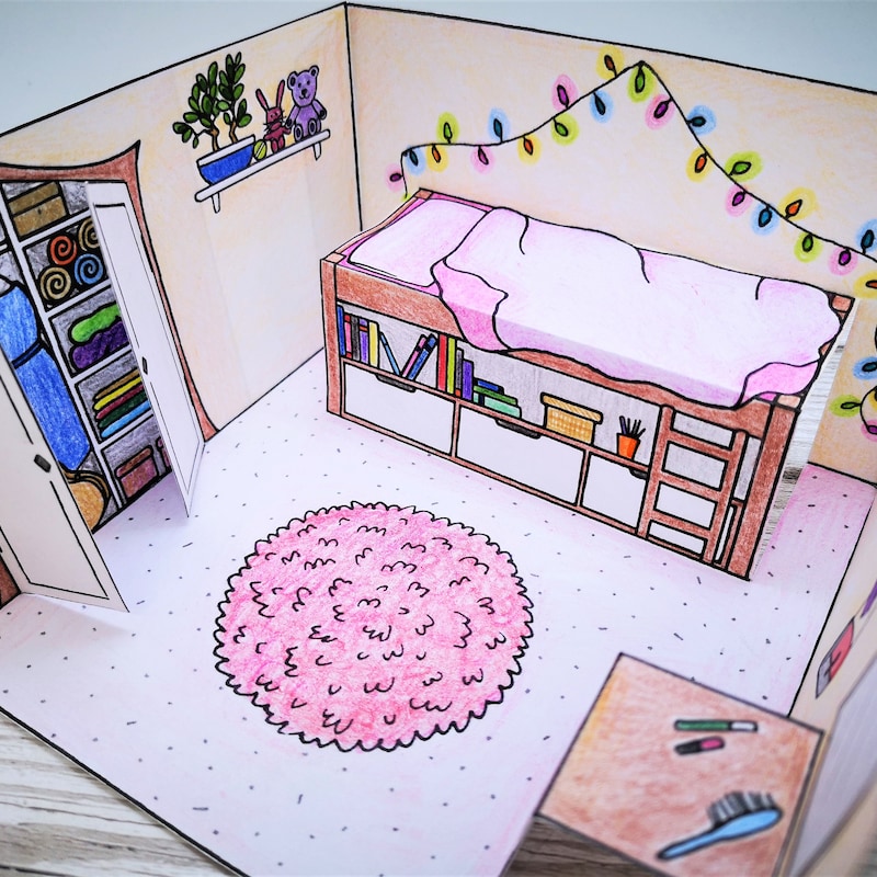 Printable Pop up House - Etsy