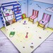 Mini Printable Beach / Seaside Diorama Kids Craft With Beach Hut and ...
