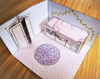 Printable Pop up House | Etsy