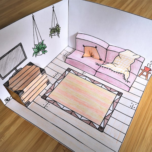 Paper Model House - Etsy