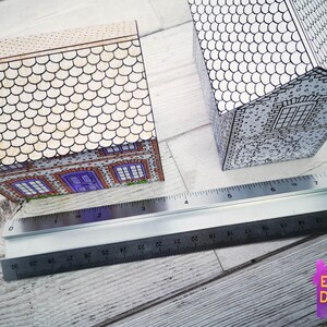 Mini Cottage Model to Print and Color - Flint and Brick Norfolk Cottage ...
