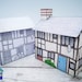 Mini Tudor Cottage Paper Model Printable - Color and Assemble - Etsy UK