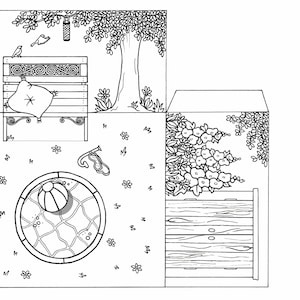 Printable Dollshouse Diorama Lawn Garden - Paper Pop-up Kids Craft - Etsy