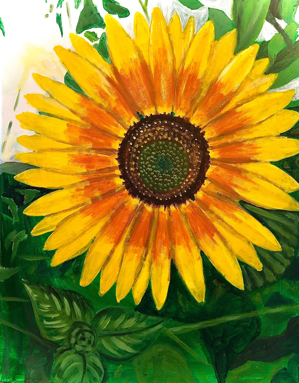 Sunflower downloadable print | Etsy