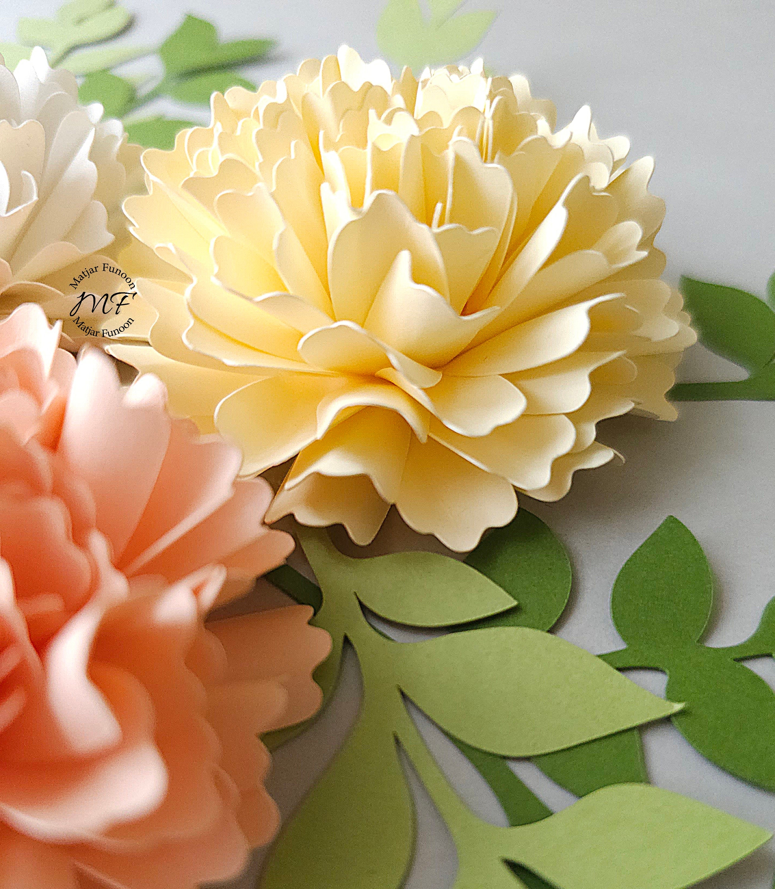 SALE Mini Template Carnation Paper Flower SVG Shadow Boxes Flowers ...