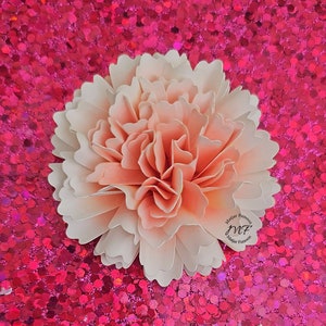 SALE Mini Template Carnation Paper Flower SVG | Shadow Boxes | Flowers ...