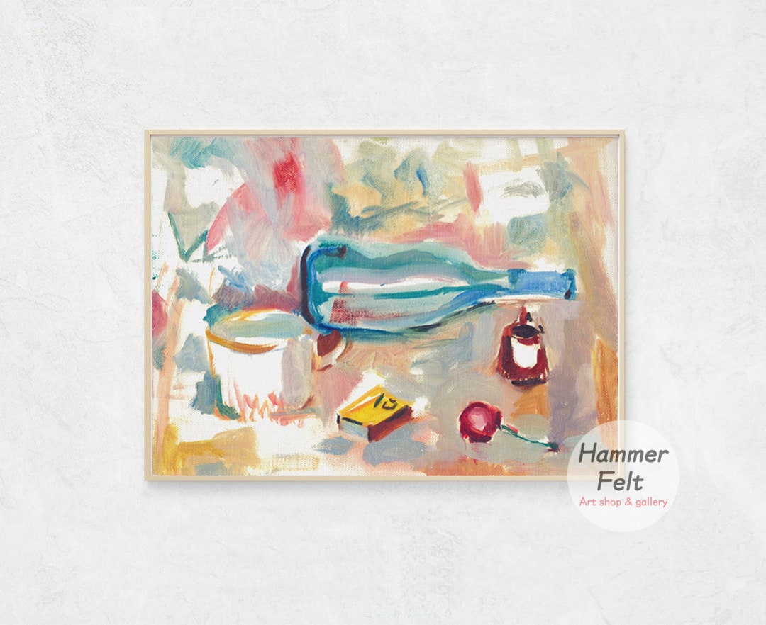 Still Life Oil Painting Modern Art Digital Download Printable Art - Etsy