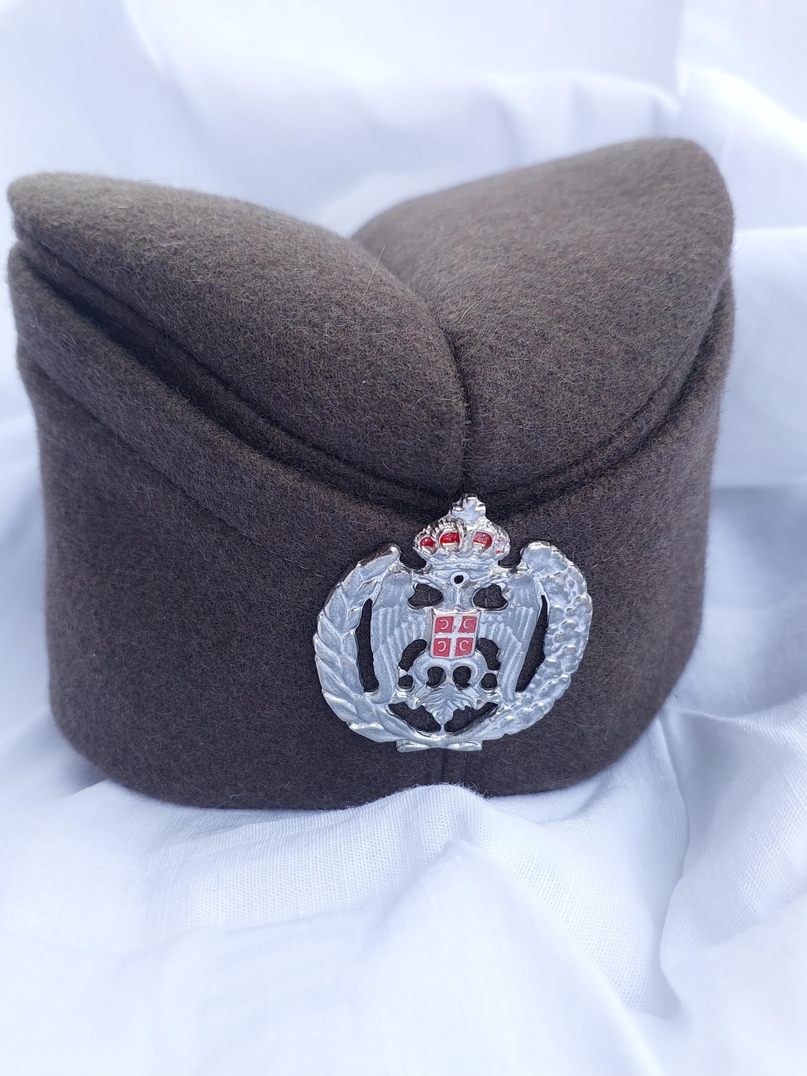 Traditional Serbian Sajkaca Hat With Kokarda Badge – Wool Cap - Etsy