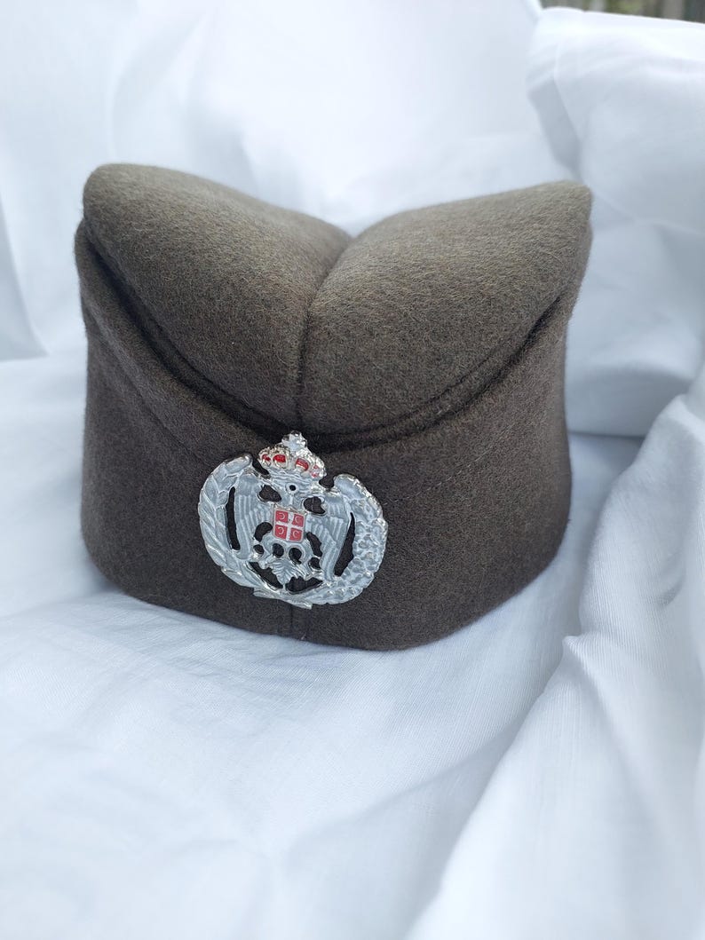 Traditional Serbian Sajkaca Hat With Kokarda Badge – Wool Cap - Etsy