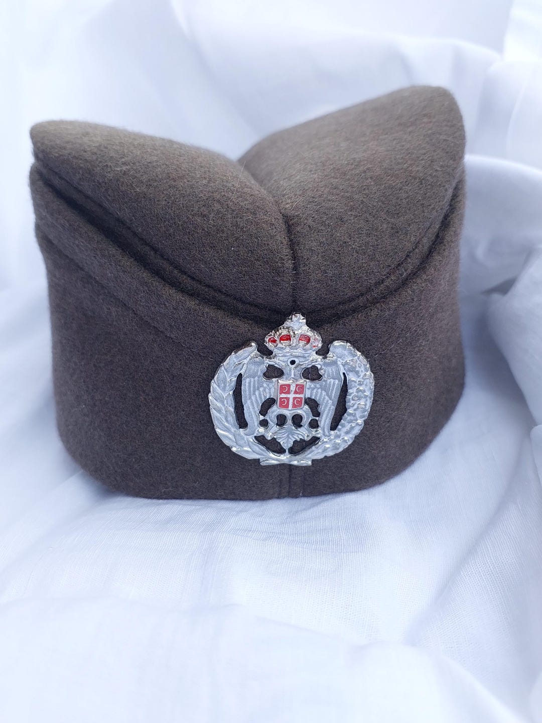 Traditional Serbian Sajkaca Hat With Kokarda Badge – Wool Cap - Etsy