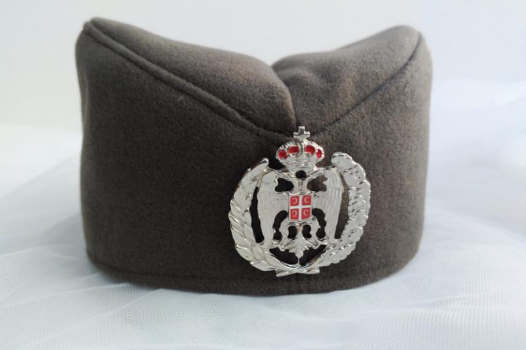 Serbian Sajkaca Hat With Kokarda Badge – Wool Cap - Etsy