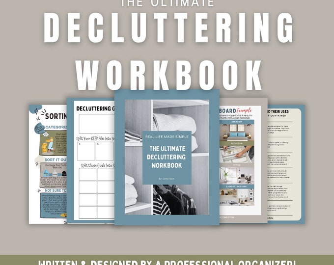 30 Days Declutter Challenge Planner Printable,konmari Decluttering ...