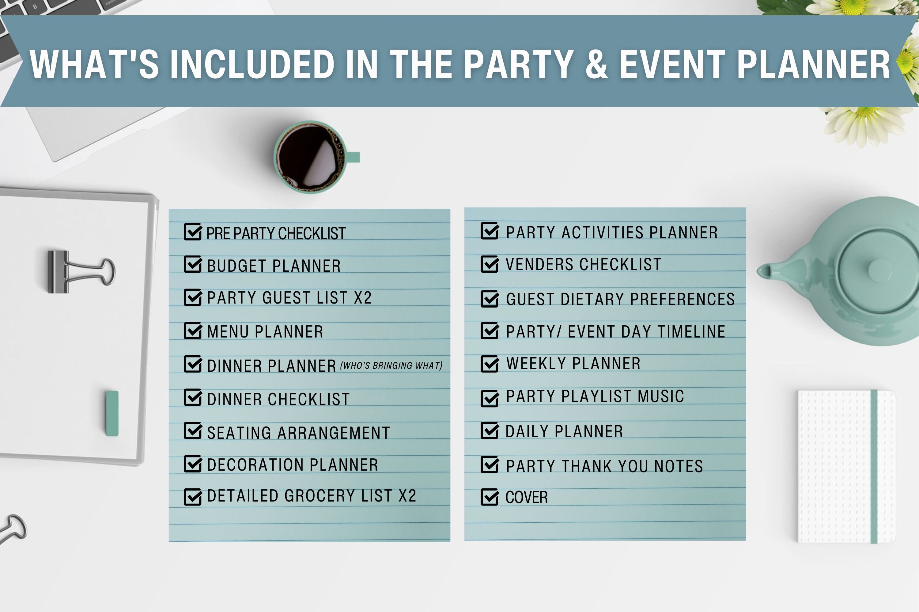 Birthday Party Event Planner Decor Price List Party Event to Do List ...