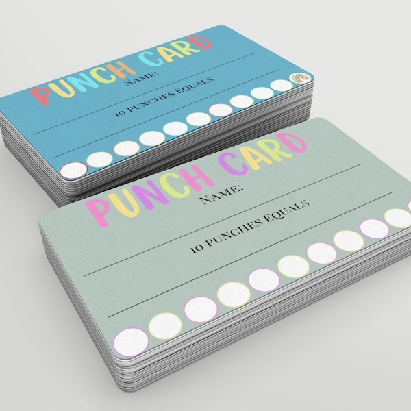 Punch Card Reward System - Etsy