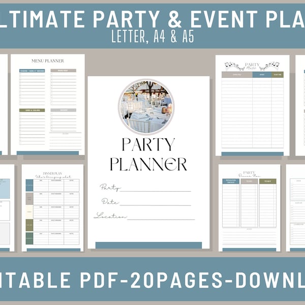 Price List for Event Planner Template - Etsy