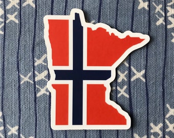 Minnesota Flag Sticker - Etsy