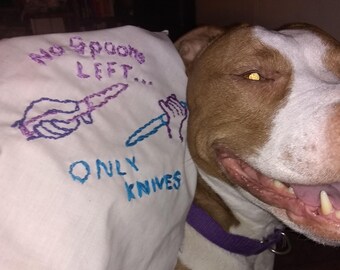 No Spoons Left Only Knives Digital Cross Stitch Pattern - Etsy