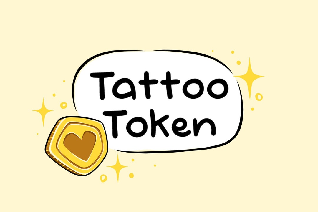 Tattoo Token for Jharmony_tatts aka Tattoo Ticket - Etsy