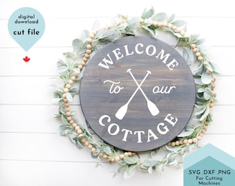 Cottage Welcome Svg - Etsy