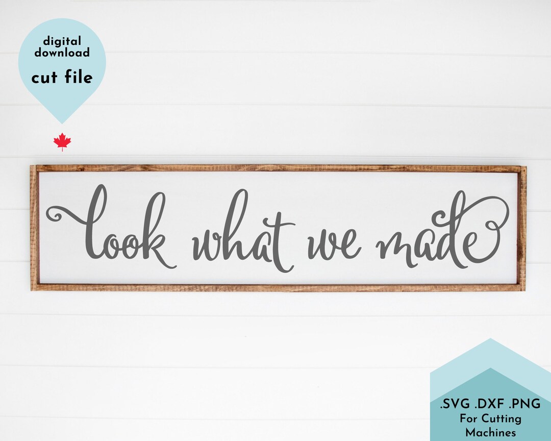 Look What We Made SVG, Hand Lettered Svg, Grandkids Svg File, Kids ...