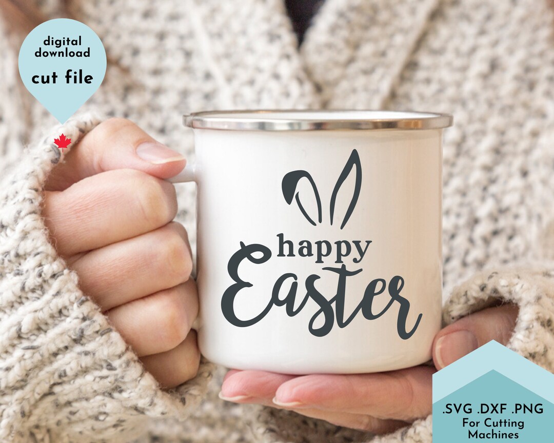 Happy Easter Svg Easter Bunny Svg Modern Svg Kids Easter - Etsy