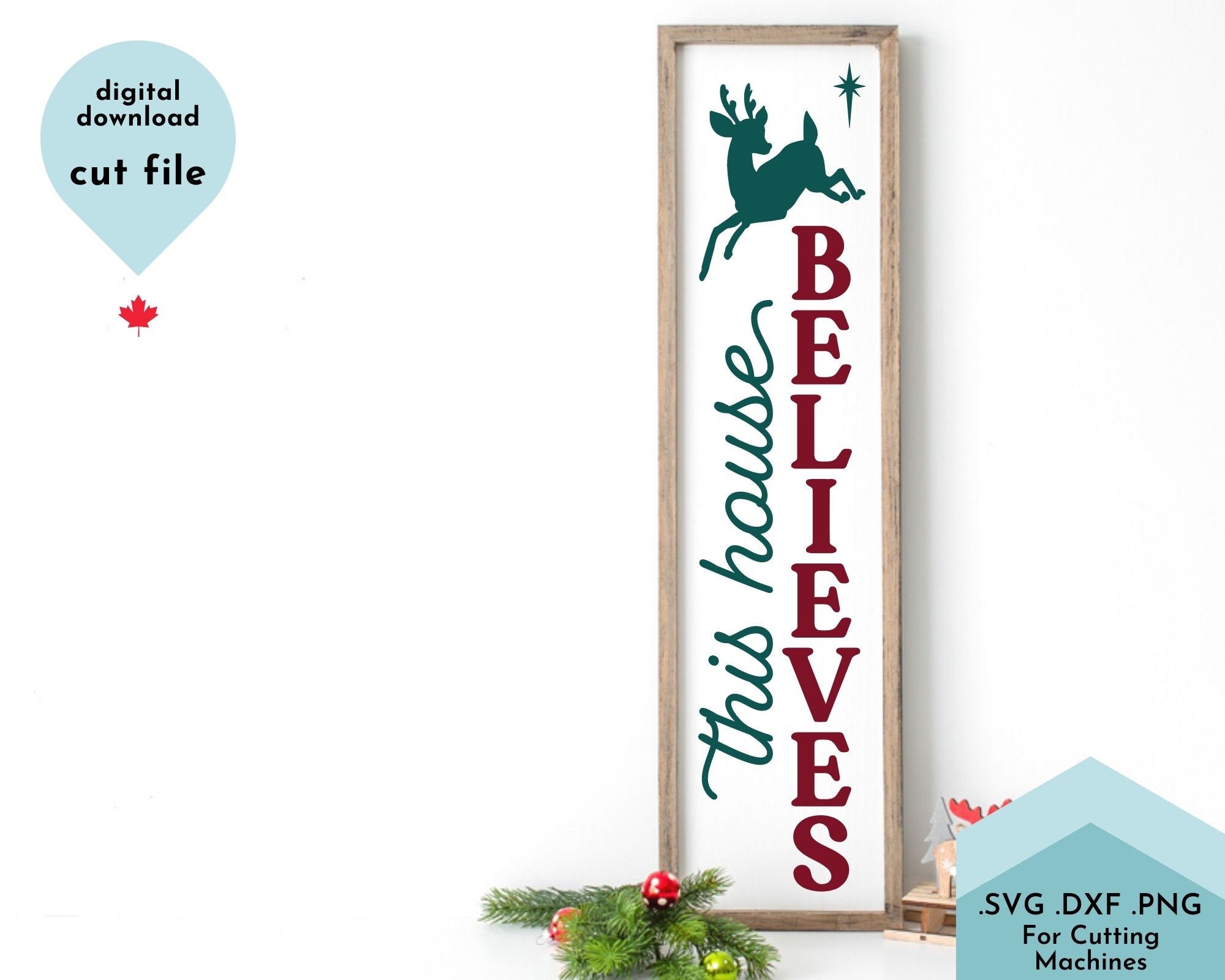 Believe SVG This House Believes Svg Vertical Sign Svg | Etsy