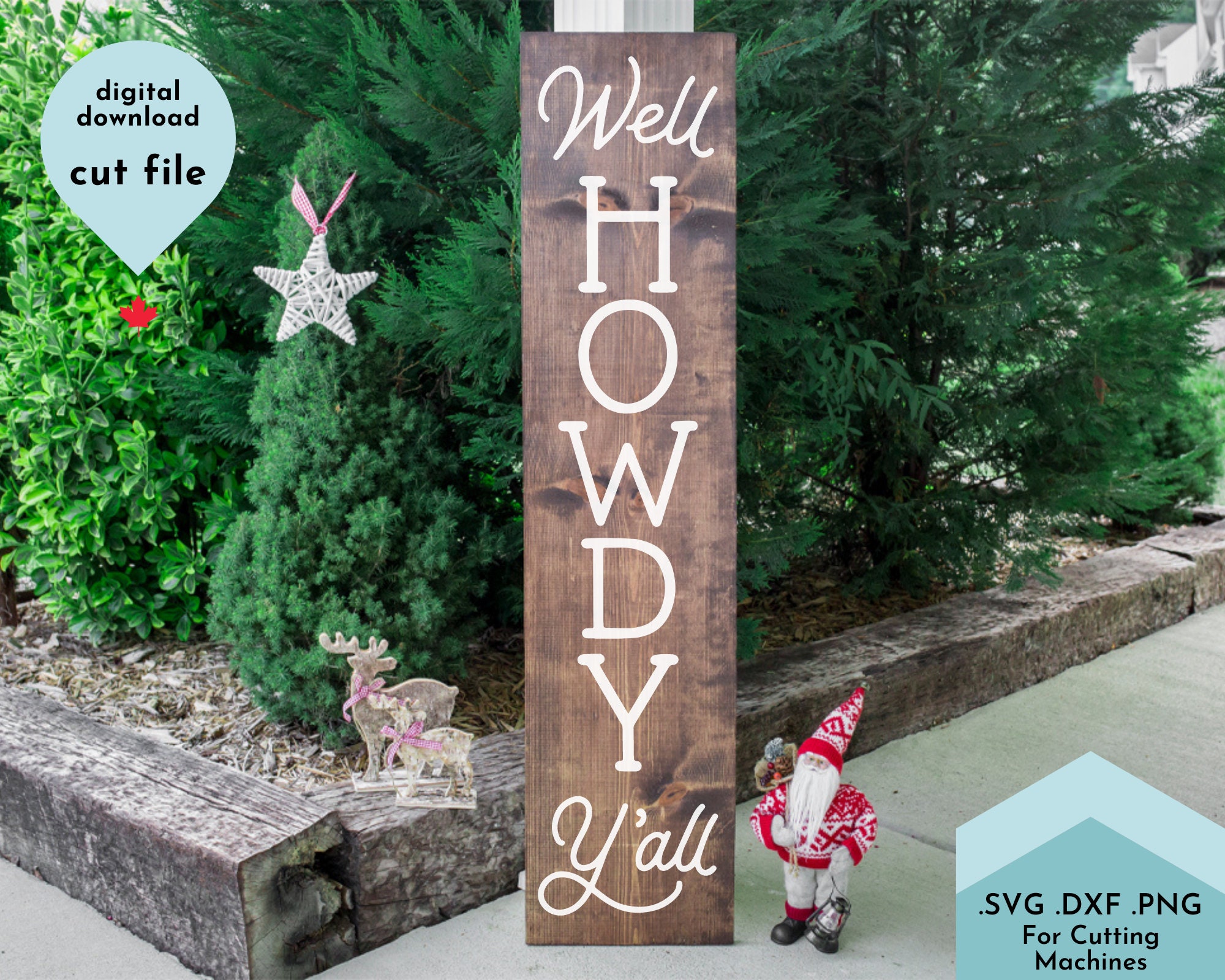 Well Howdy Yall Summer Vertical Sign SVG Sunshine Svg - Etsy