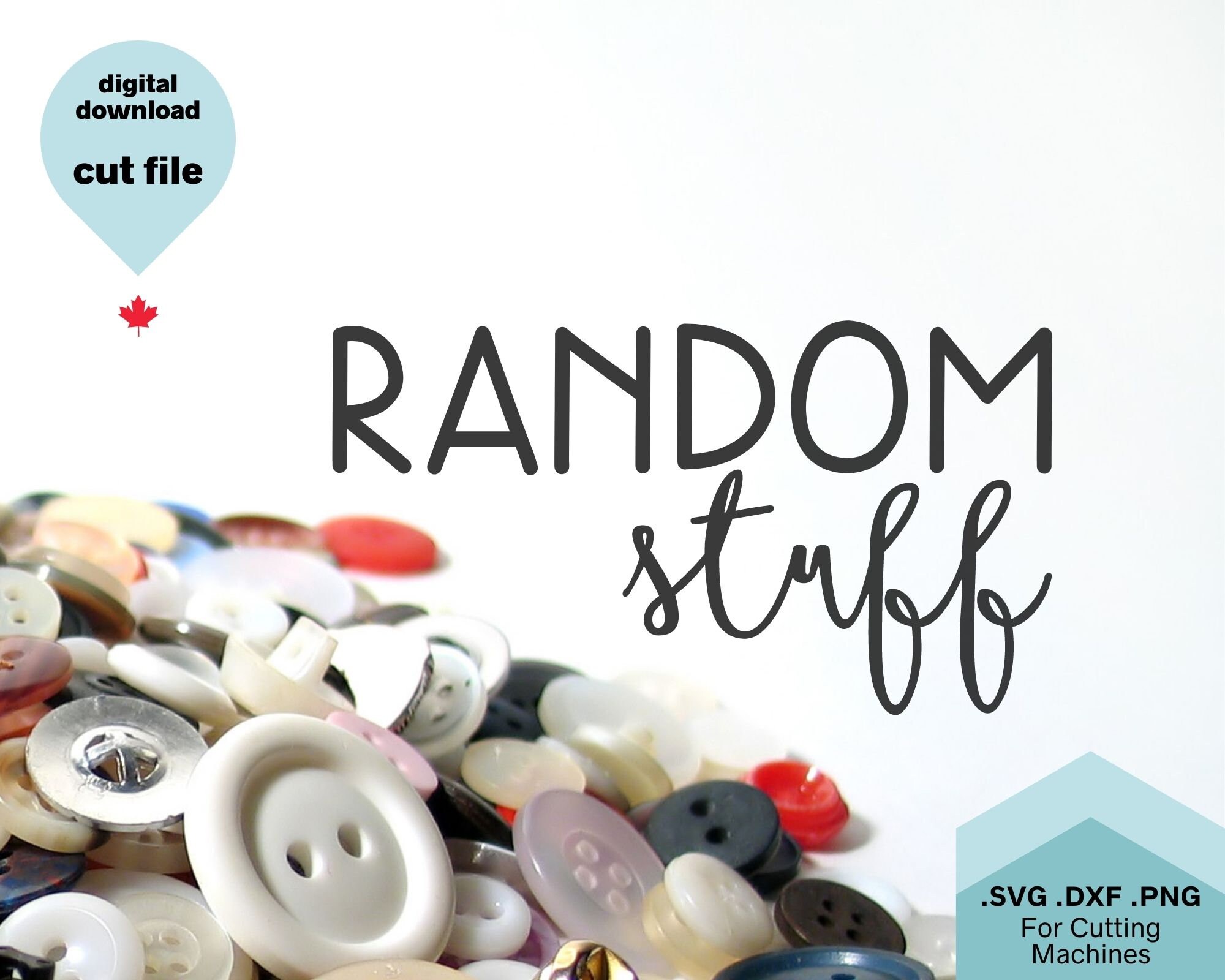 Random Stuff SVG Cute Tote Bag Svg Re-usable Bag Svg | Etsy