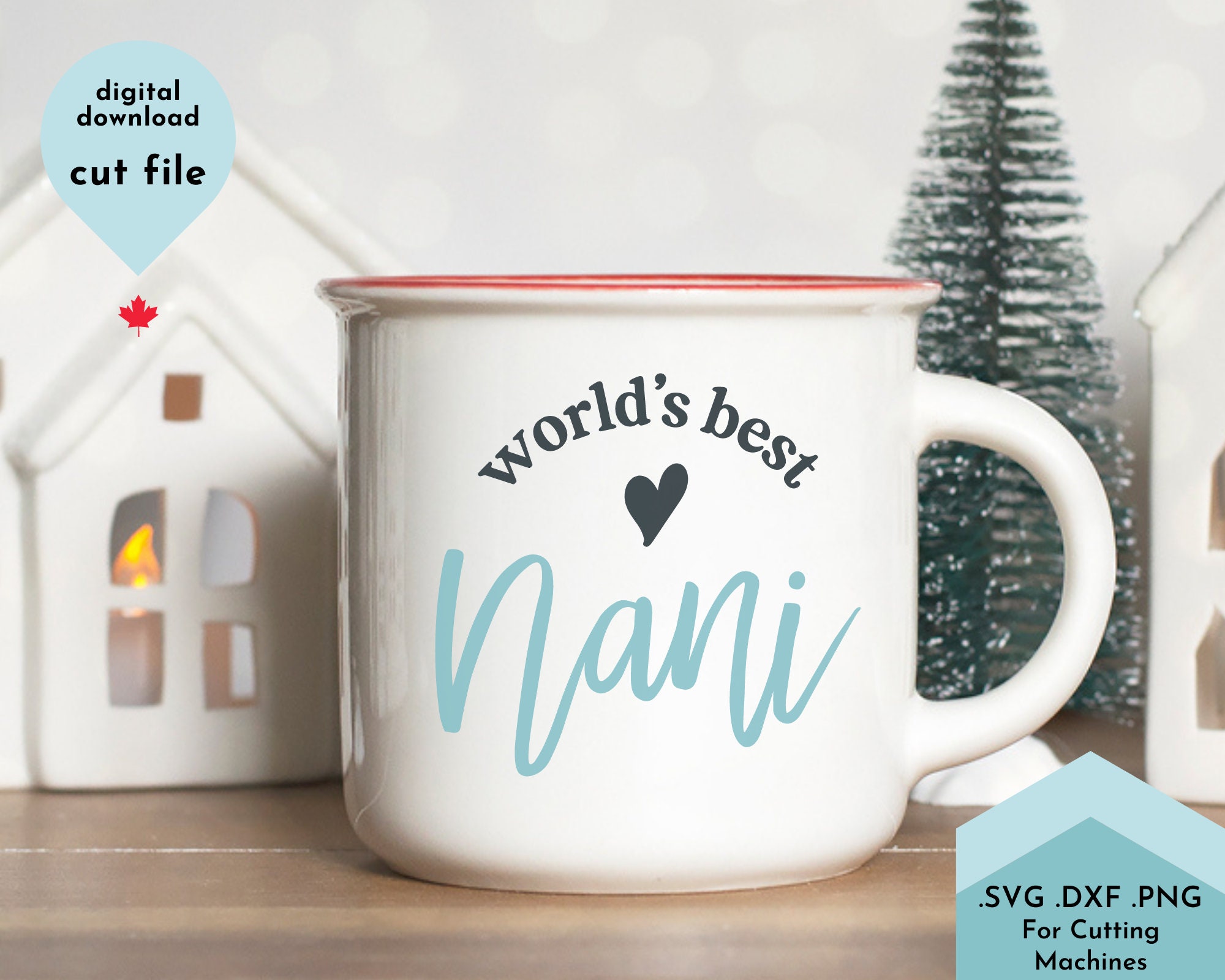 World's Best Nani SVG Cut File Grandma Coffee Mug svg | Etsy