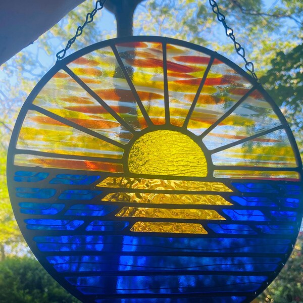 Glass Sunset Ocean - Etsy