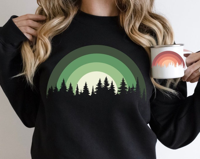 Tree Diagram T Shirt Gift for Outdoor Lover, Trees T Shirts, Forest Tee ...