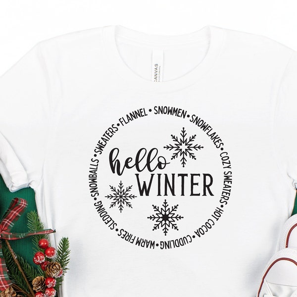 Winter Tshirt - Etsy