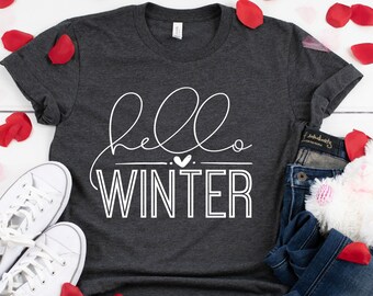 Hello Winter Shirt - Etsy