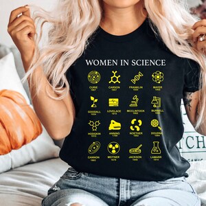 Custom Women in Science Shirt, Woman Chemistry Scientist Tshirt ...