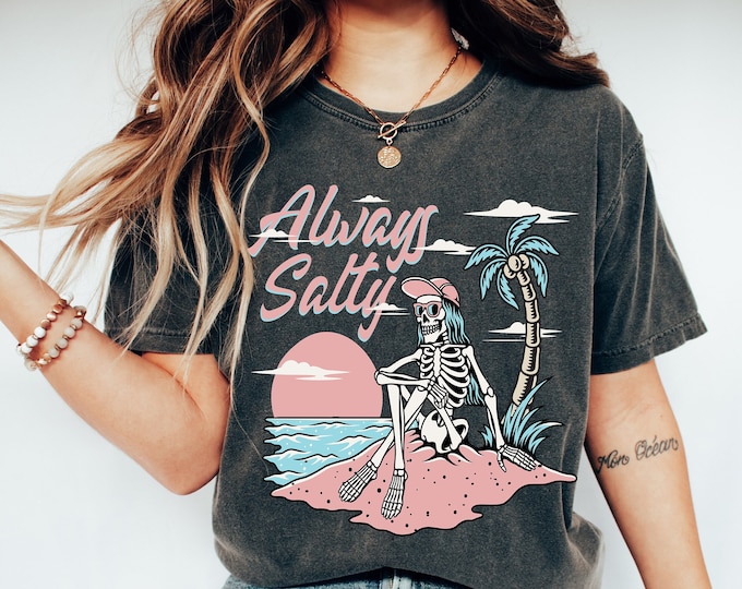 Don't Be Salty, Circle, Salt Girl, Yellow, Rain, Cute Tee, Graphic Tee ...