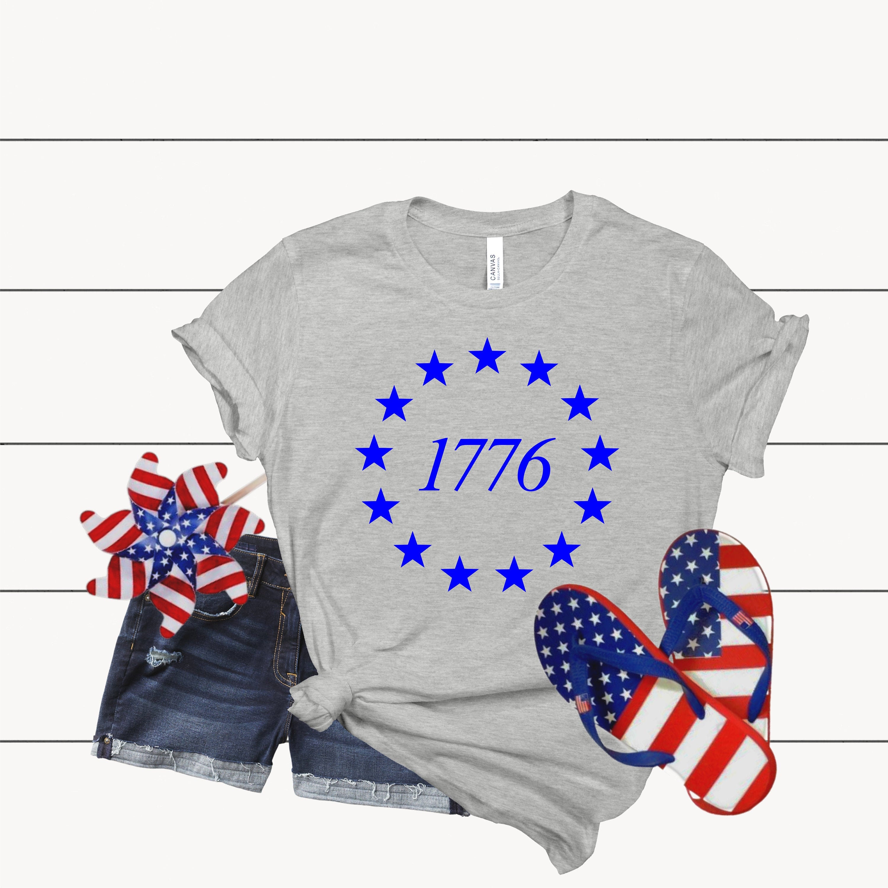 1776 Shirt Independence Shirt 13 Stars Shirt American | Etsy
