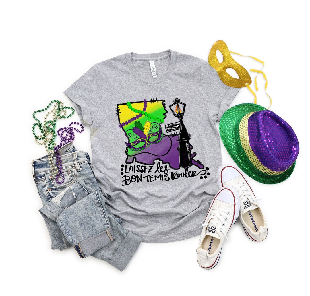 Louisiana Mardi Gras,mardi Gras Shirt, Saints Shirt,fat Tuesday Shirt ...