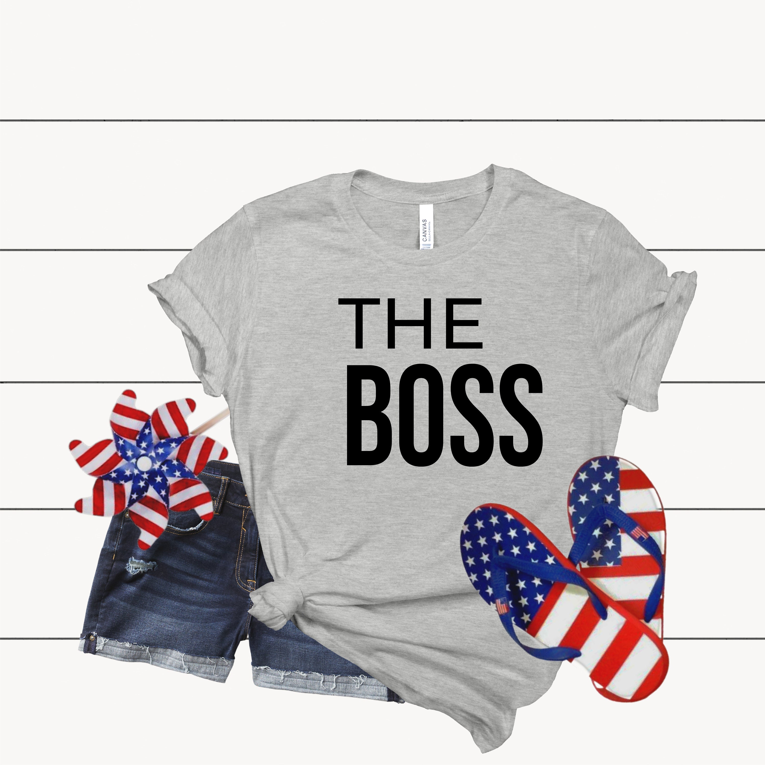The Boss Matching Family T-shirt Set, Funny Father's Day Gift - Etsy