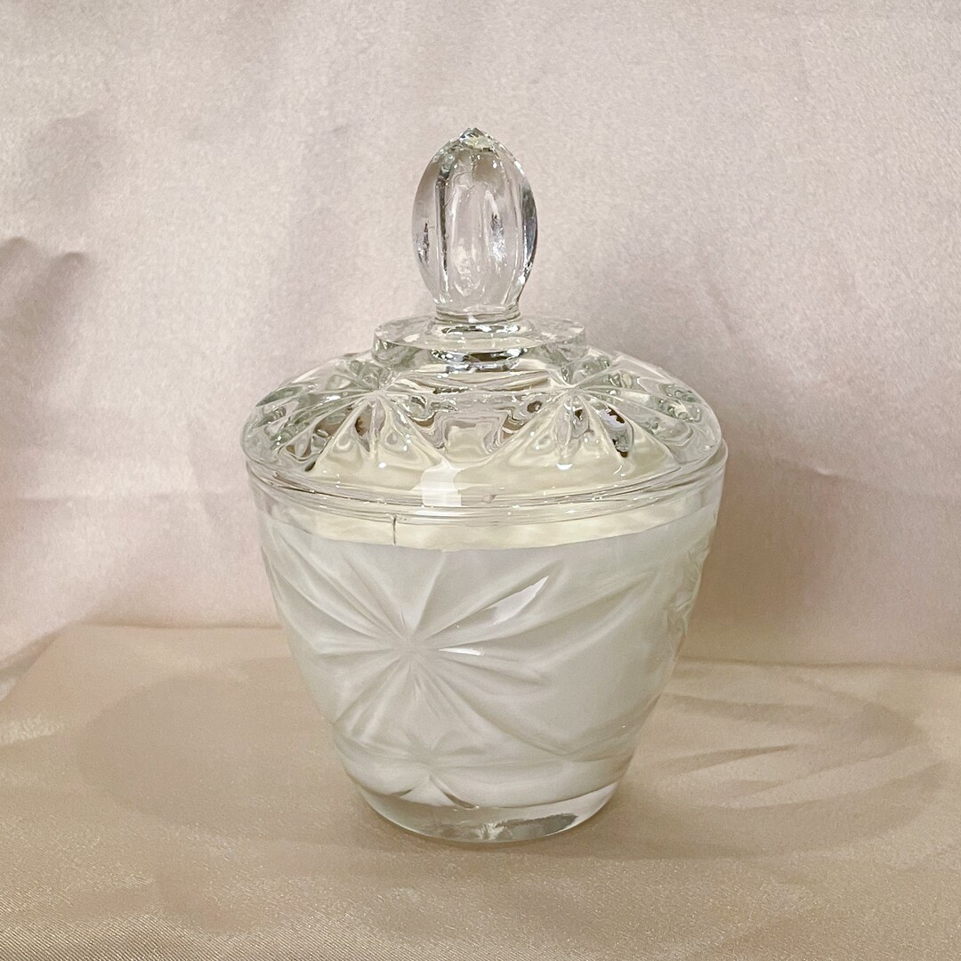 Scented Candle - Vintage Style Candy Jar - Etsy