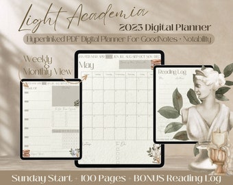 Digital Weekly Planner 2022 2023 Goodnotes Planner Daily - Etsy
