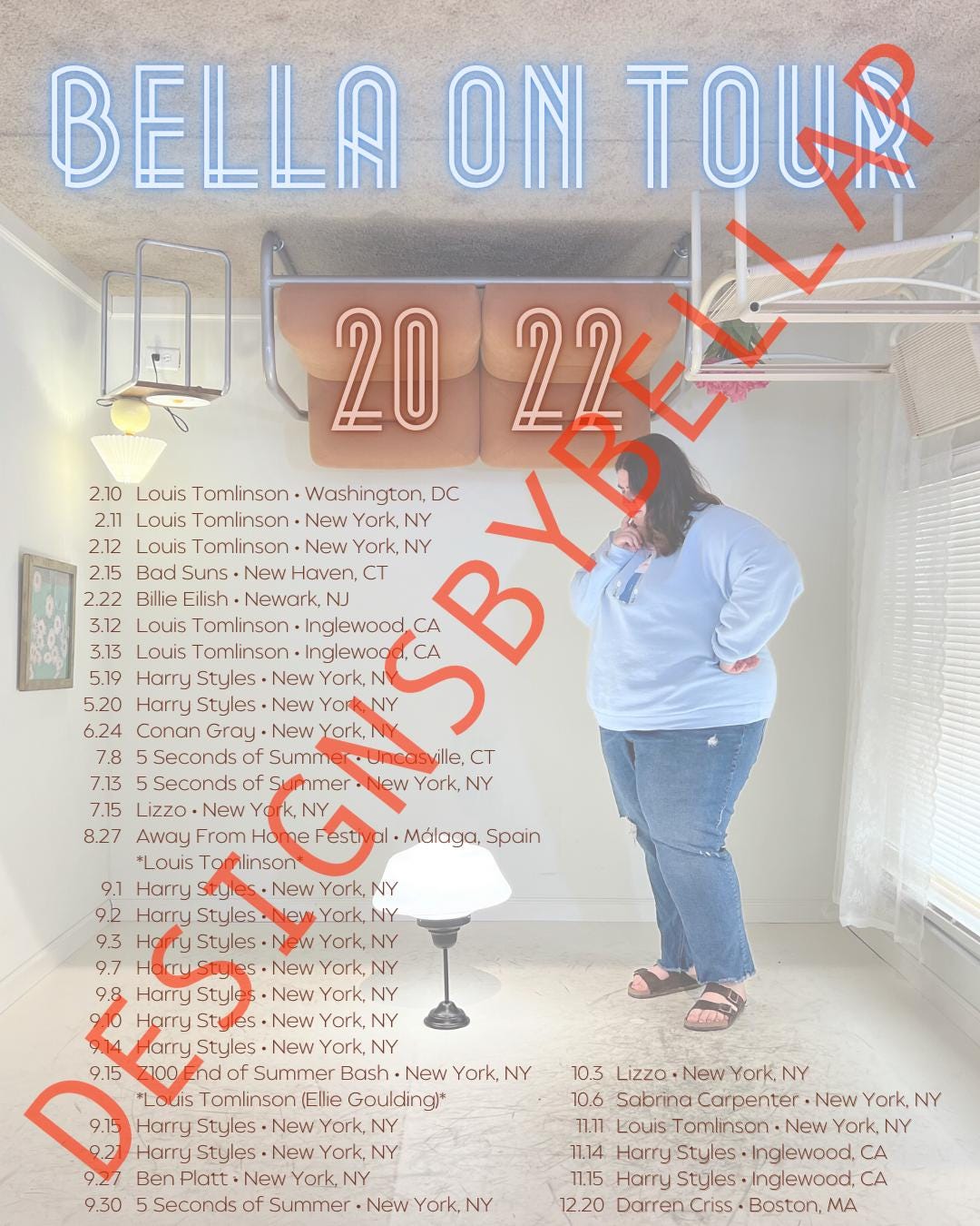 Personalized Concert Recap Tour Poster - Etsy